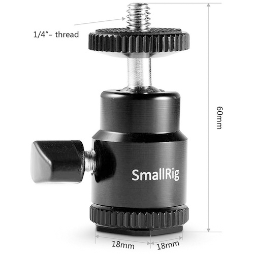 Mini Tornillo De Cabeza Esférica De 1/4 De Pulgada, Giratori